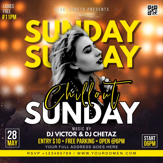 Copy of Sunday Chillout | PosterMyWall