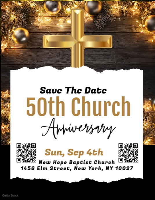 sunday church anniversary Templat | PosterMyWall