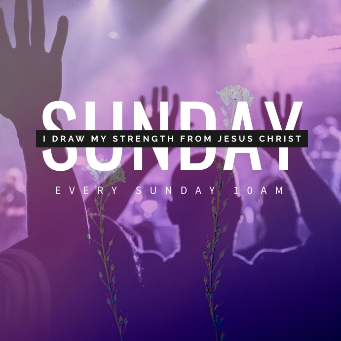 SUNDAY CHURCH COVER Template | PosterMyWall