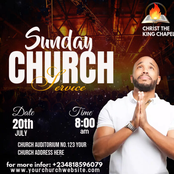 Plantilla de SUNDAY CHURCH | PosterMyWall