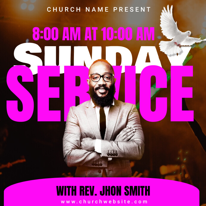 Sunday church experience Template | PosterMyWall