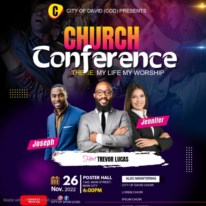 Conference Poster Template | Free Word Templates