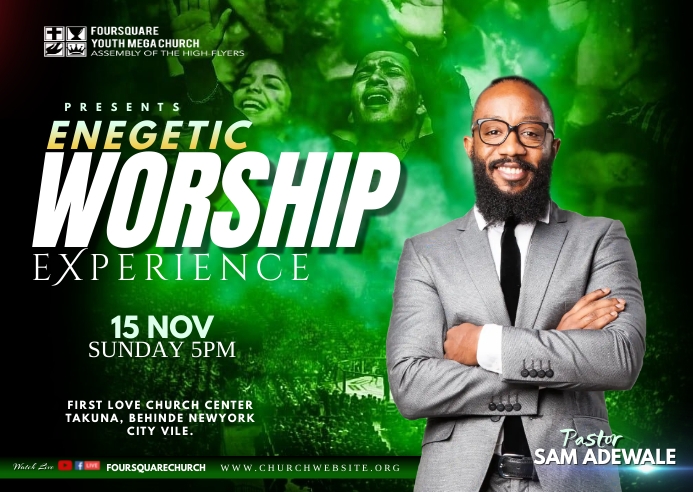 SUNDAY Church Flyer (26) Template | PosterMyWall