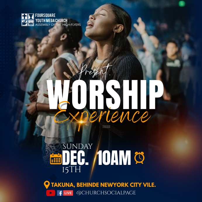 SUNDAY Church Flyer (29) Template | PosterMyWall