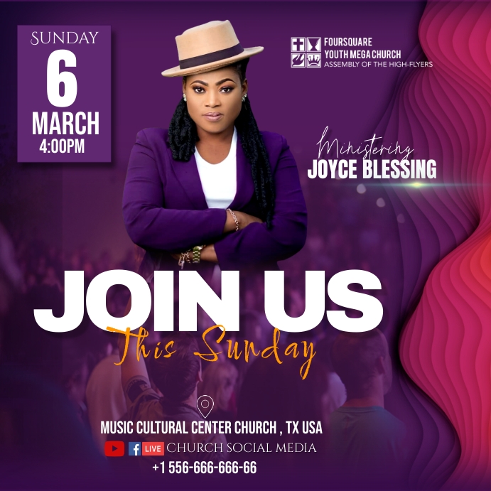 SUNDAY Church Flyer (4) Template | PosterMyWall