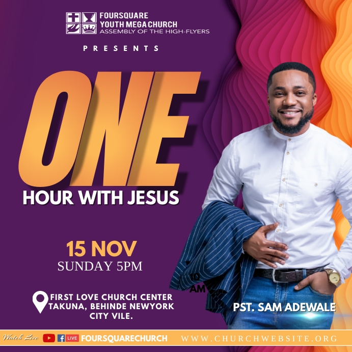 SUNDAY Church Flyer (5) Template | PosterMyWall