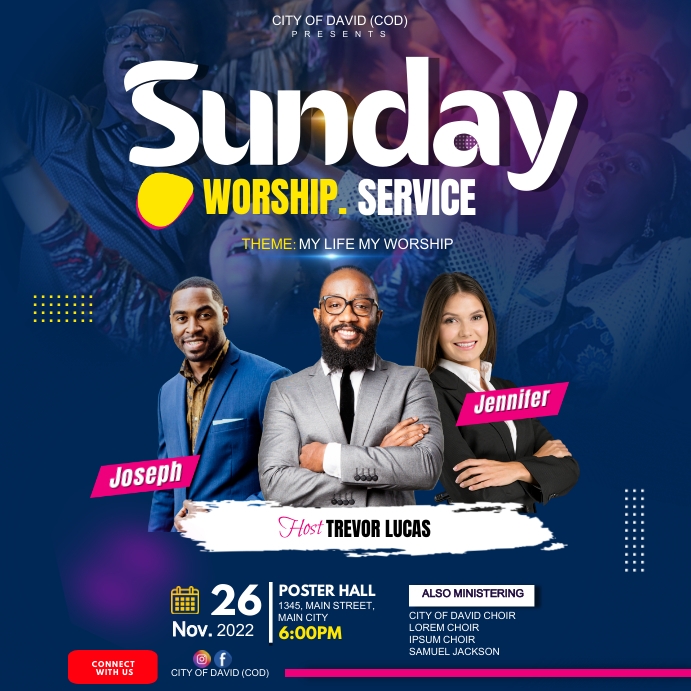 Copy of SUNDAY Church Flyer (5) | PosterMyWall