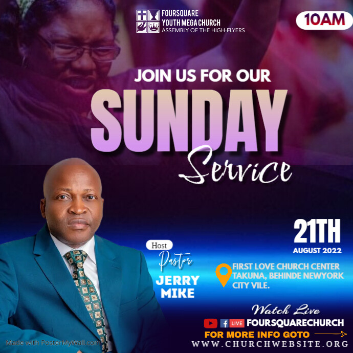 Copy of SUNDAY Church Flyer (8) | PosterMyWall