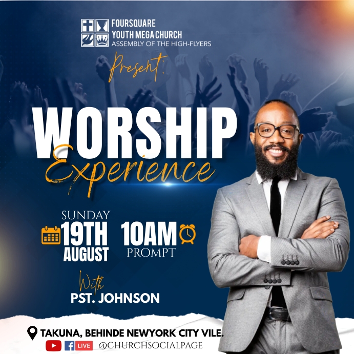 SUNDAY Church Flyer (8) Template | PosterMyWall