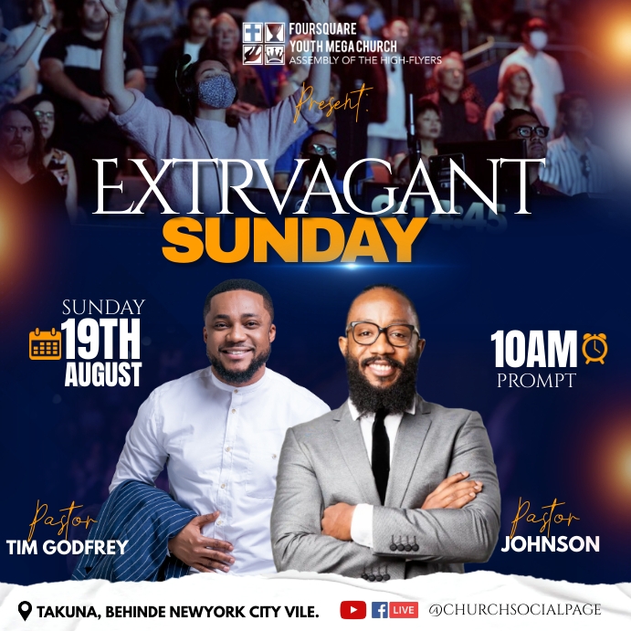 SUNDAY Church Flyer Template | PosterMyWall
