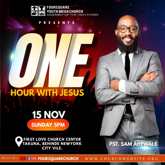 SUNDAY Church Flyer | PosterMyWall