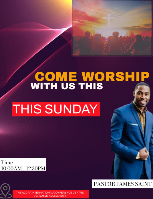Sunday church Flyer Templat | PosterMyWall