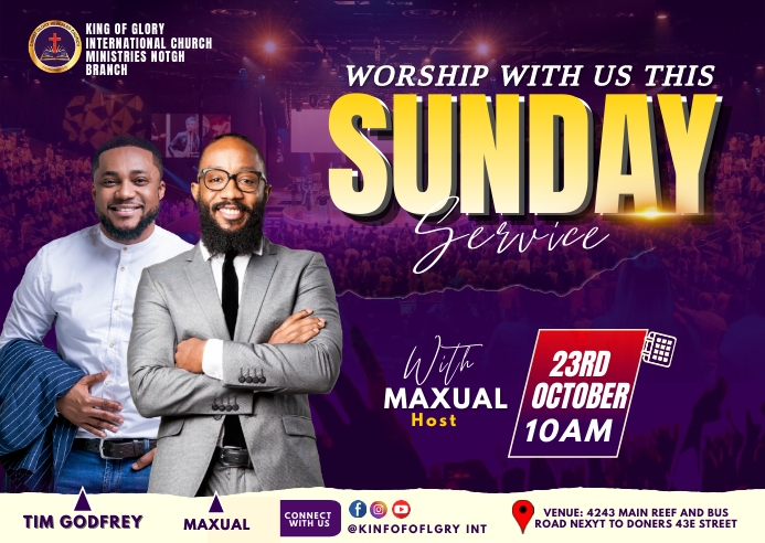 Copy of SUNDAY Church Flyer | PosterMyWall
