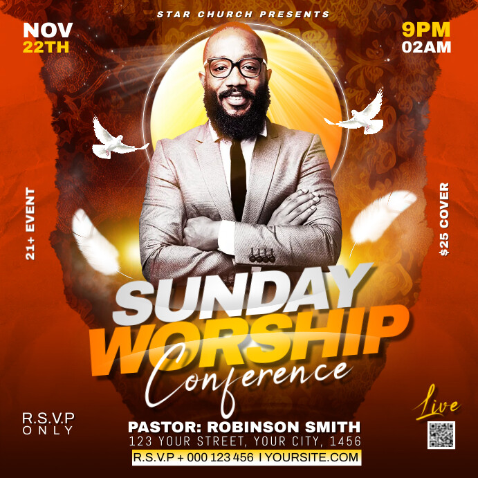 Modèle Sunday Church flyer | PosterMyWall