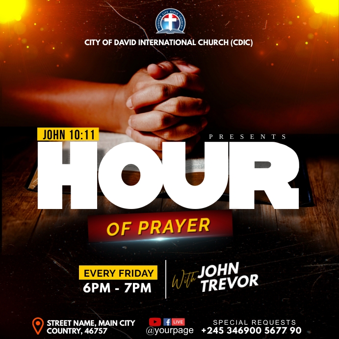 Plantilla de SUNDAY Church Flyer | PosterMyWall