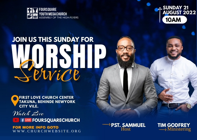 SUNDAY Church Flyer Template | PosterMyWall