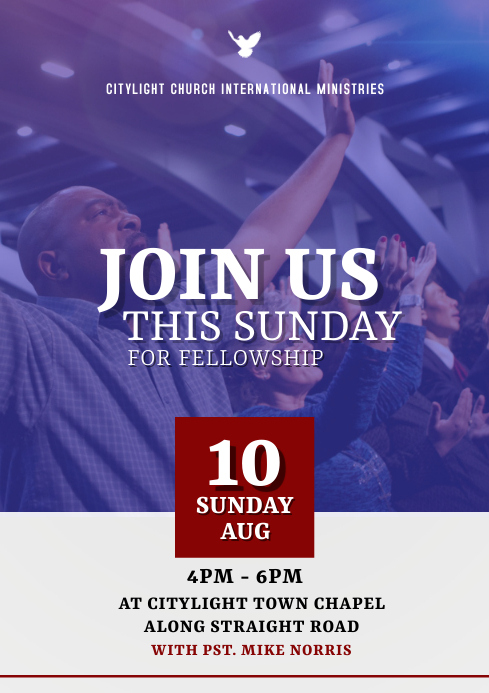 Copy of SUNDAY CHURCH FLYER | PosterMyWall