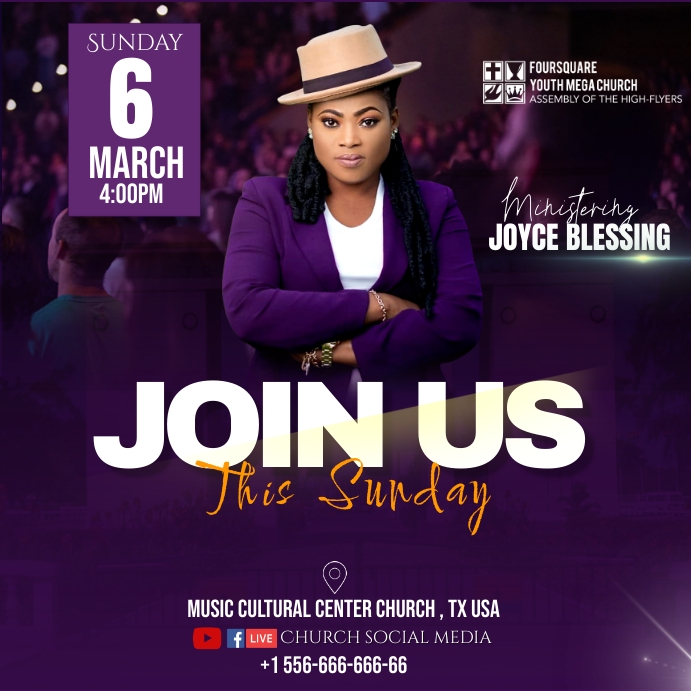 SUNDAY Church Flyer Template | PosterMyWall