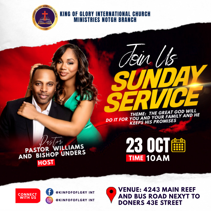 SUNDAY Church Flyer Template | PosterMyWall