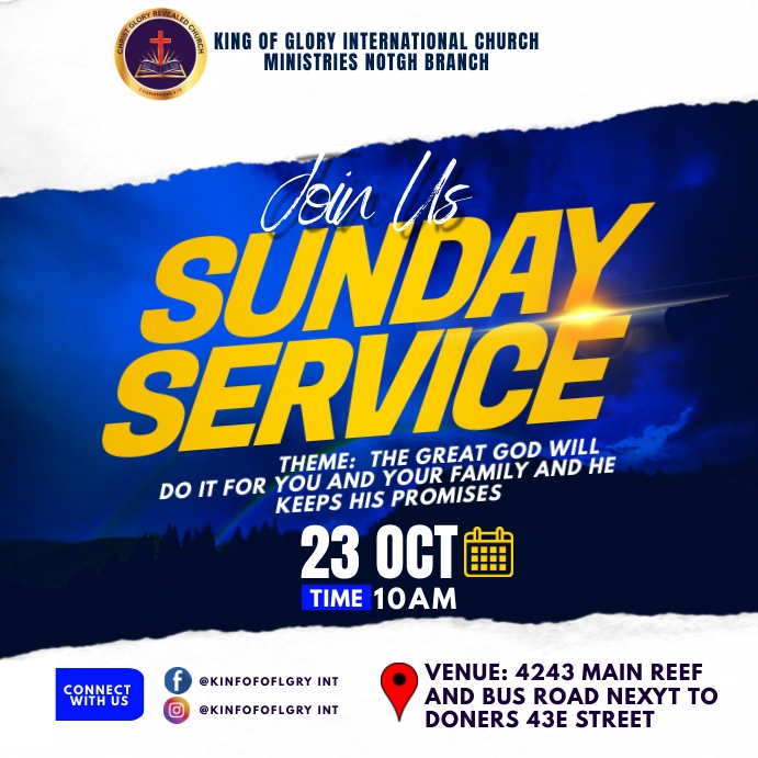 SUNDAY Church Flyer Template | PosterMyWall