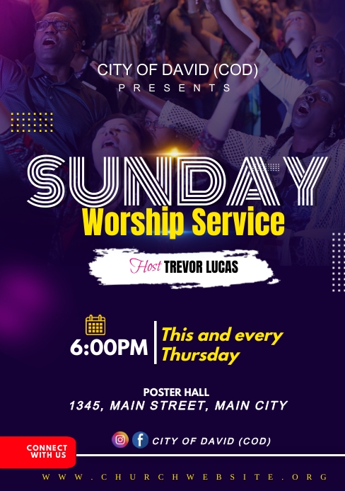 SUNDAY Church Flyer Template | PosterMyWall