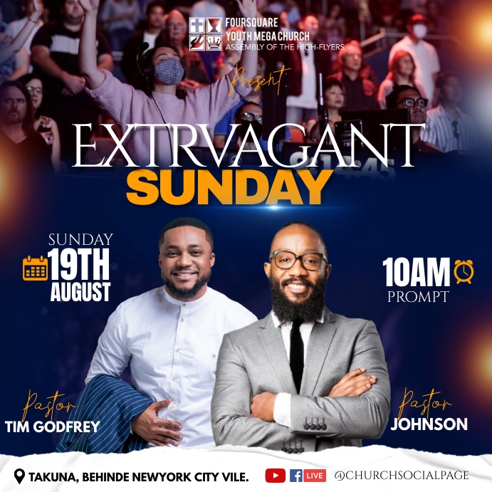 SUNDAY Church Flyer Template | PosterMyWall