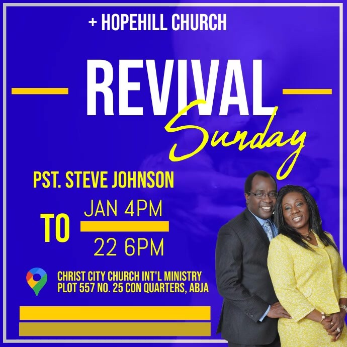 Modèle Sunday Church Revival Flyer | PosterMyWall
