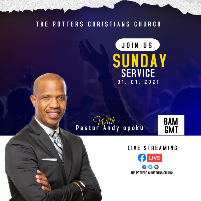 Sunday church service Template | PosterMyWall