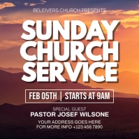 sunday service Template | PosterMyWall