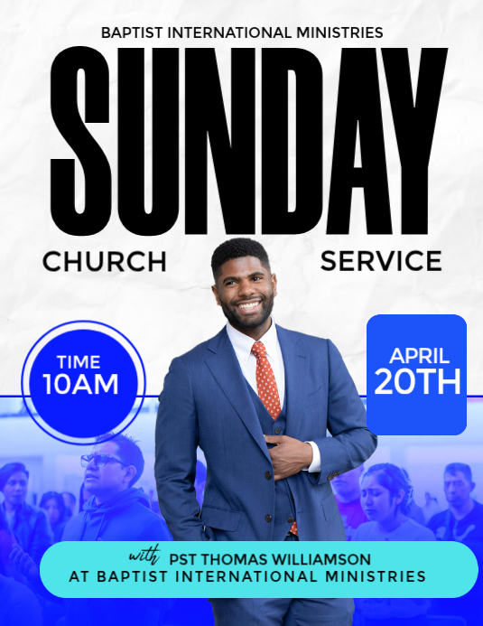 Sunday Church Service Flyer Template | PosterMyWall