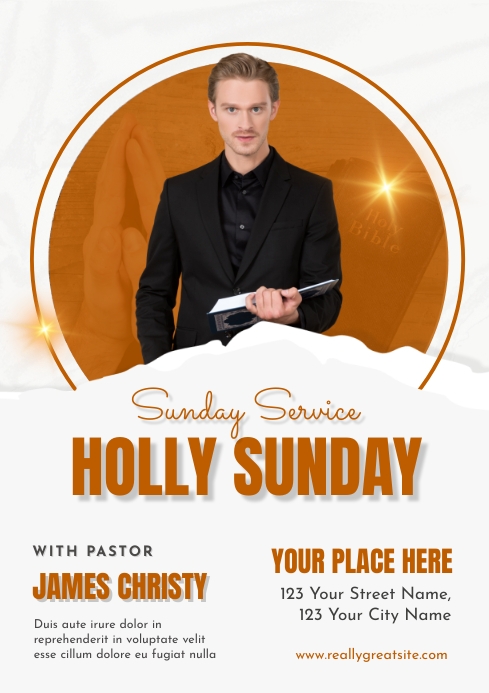 Sunday Church Service Flyer Template | PosterMyWall