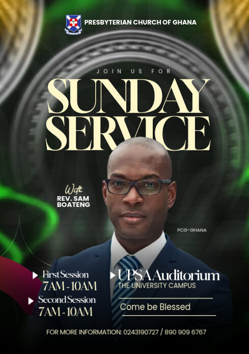Copy of Sunday Church Service Poster Design | PosterMyWall