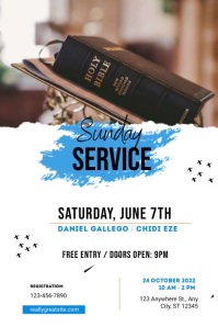 Sunday Church Service Template | PosterMyWall