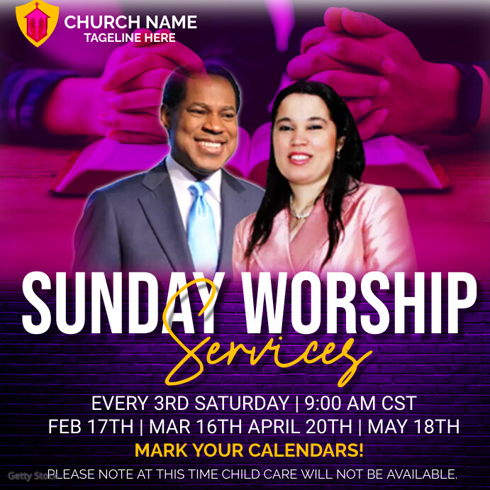 Sunday Church Worship Flyer Template | PosterMyWall