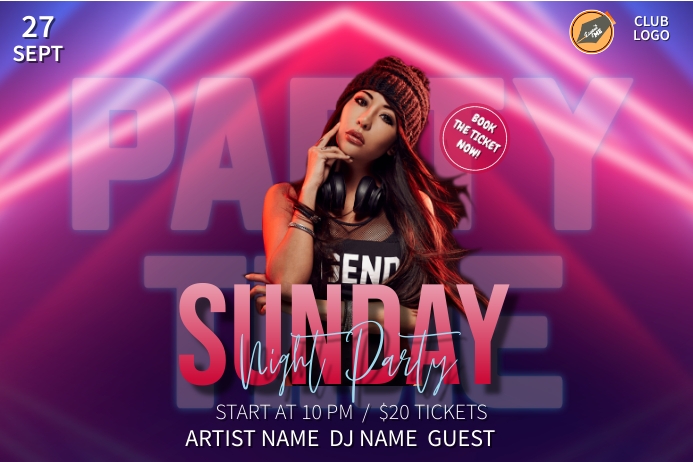 Sunday Club Template | PosterMyWall