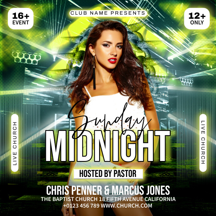 Sunday Club Party Template | PosterMyWall