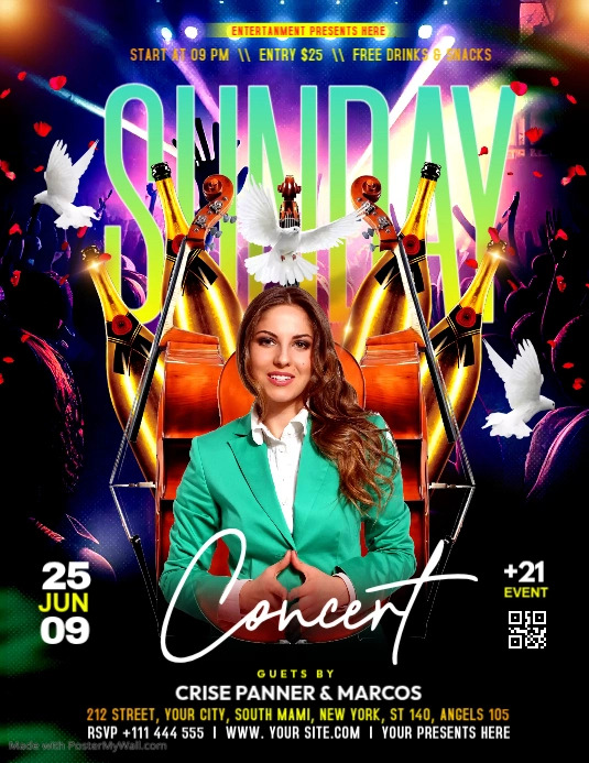 Copy of SUNDAY CONCERT | PosterMyWall