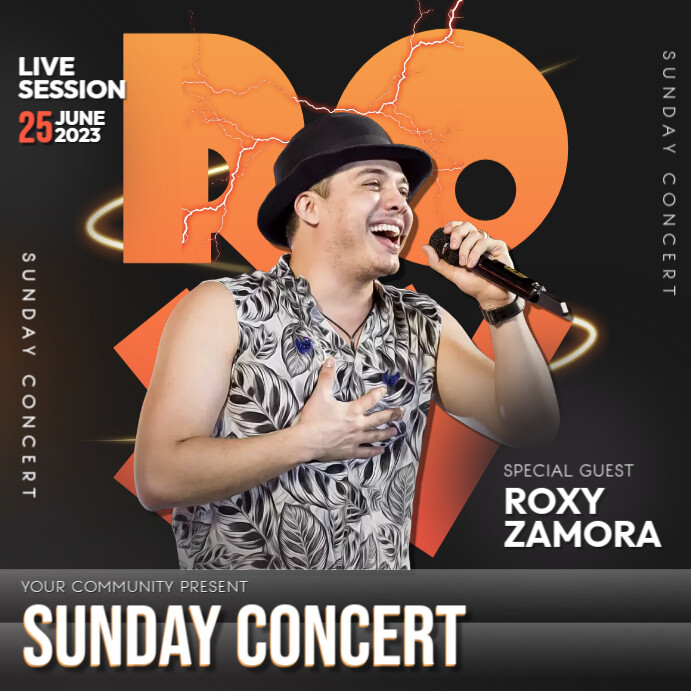 Sunday Concert Template | PosterMyWall