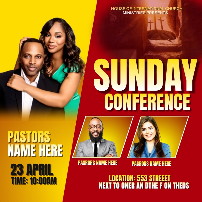 sunday conference Template | PosterMyWall