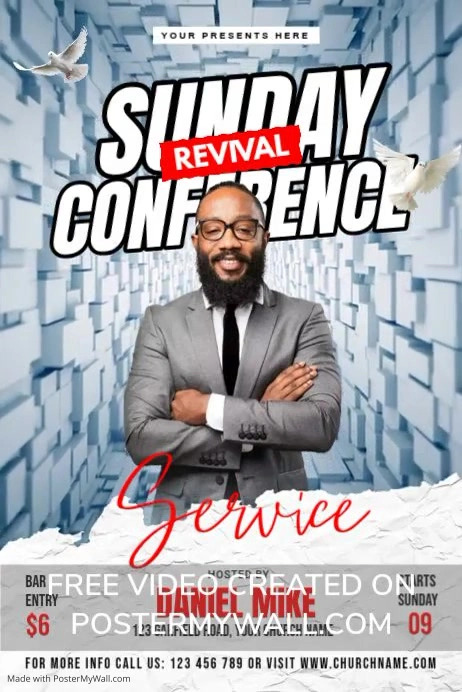 Copy of SUNDAY CONFERENCE | PosterMyWall