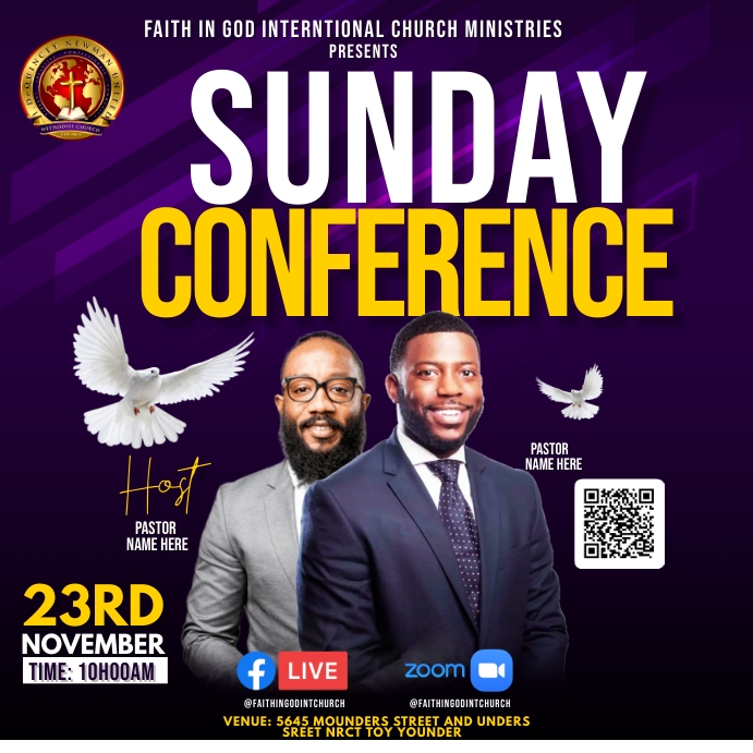 sunday conference Template | PosterMyWall