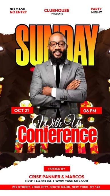Copy of SUNDAY CONFERENCE | PosterMyWall
