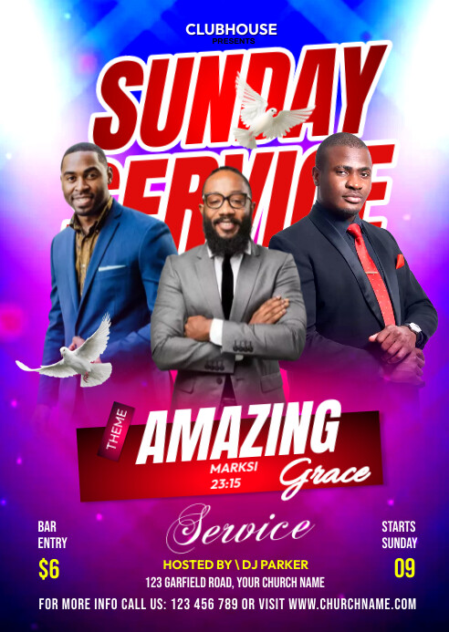 SUNDAY CONFERENCE Template | PosterMyWall