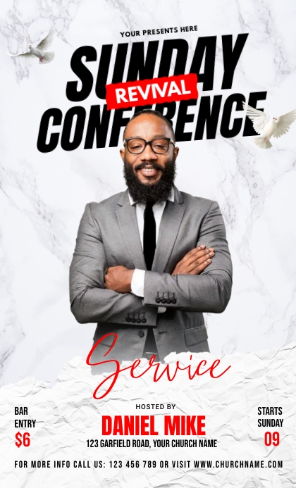 Copy of SUNDAY CONFERENCE | PosterMyWall