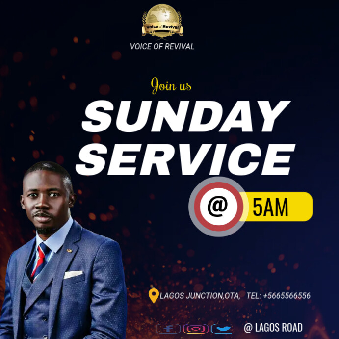 sunday Template | PosterMyWall