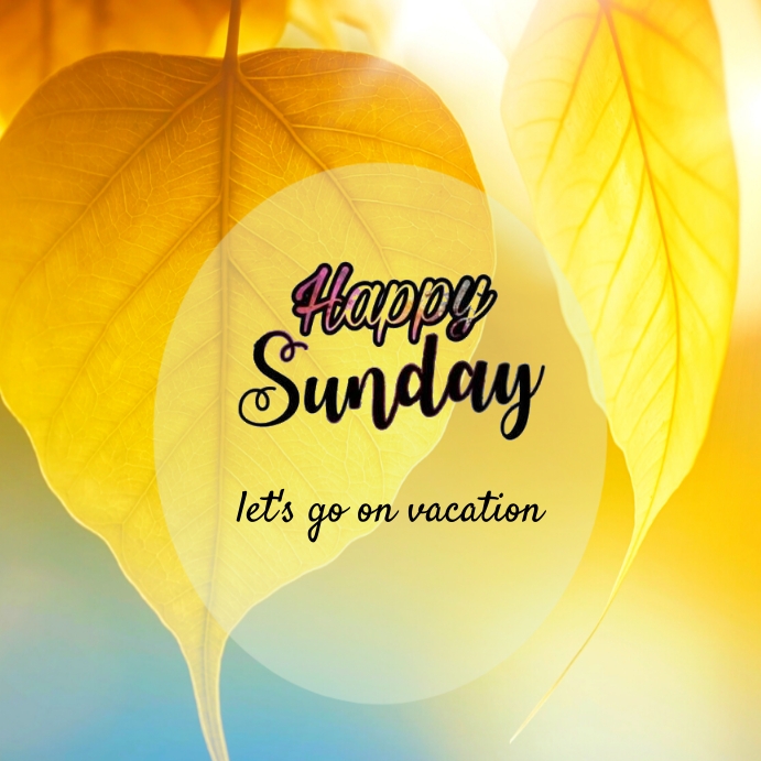 SUNDAY Template | PosterMyWall