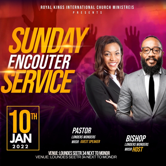 sunday encouter Template | PosterMyWall