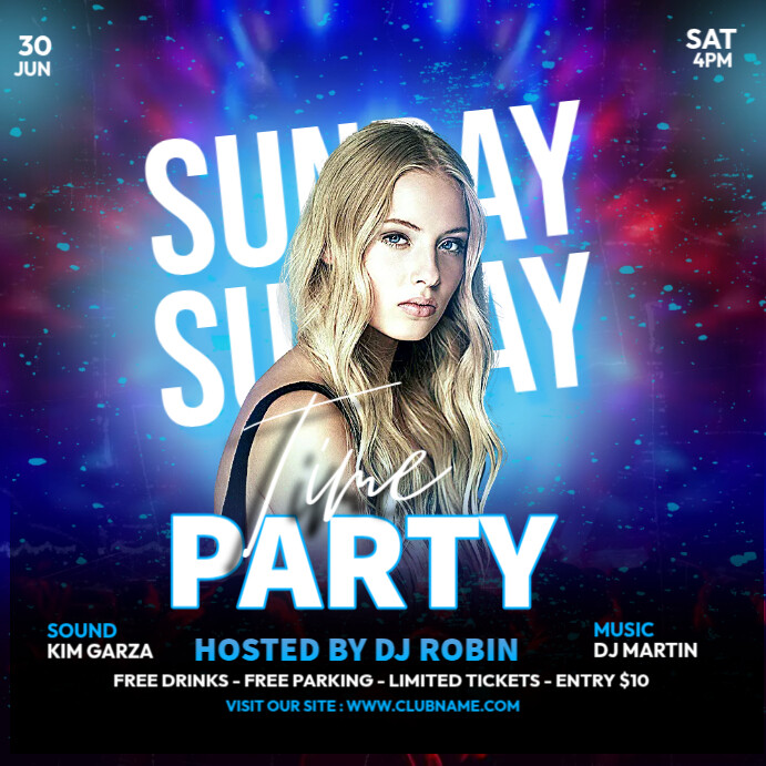 Sunday Event Template | PosterMyWall