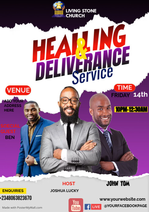 SUNDAY EVENT SERVICE Template | PosterMyWall
