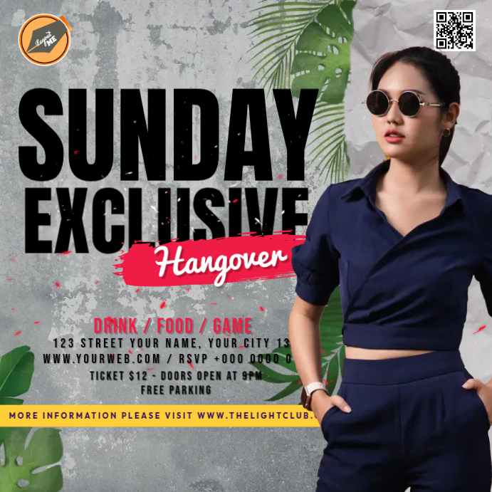 Sunday Exclusive Party Templat | PosterMyWall
